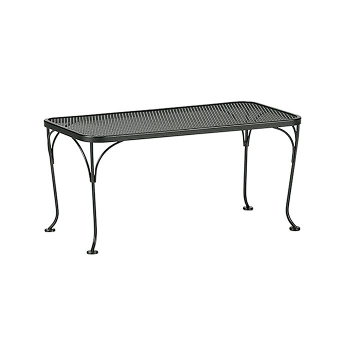 Woodard 19" x 37" Iron Rectangular Coffee Table