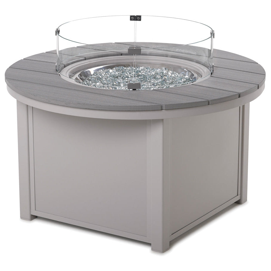 Telescope Casual 42" Round Chat Height Rustic Fire Table