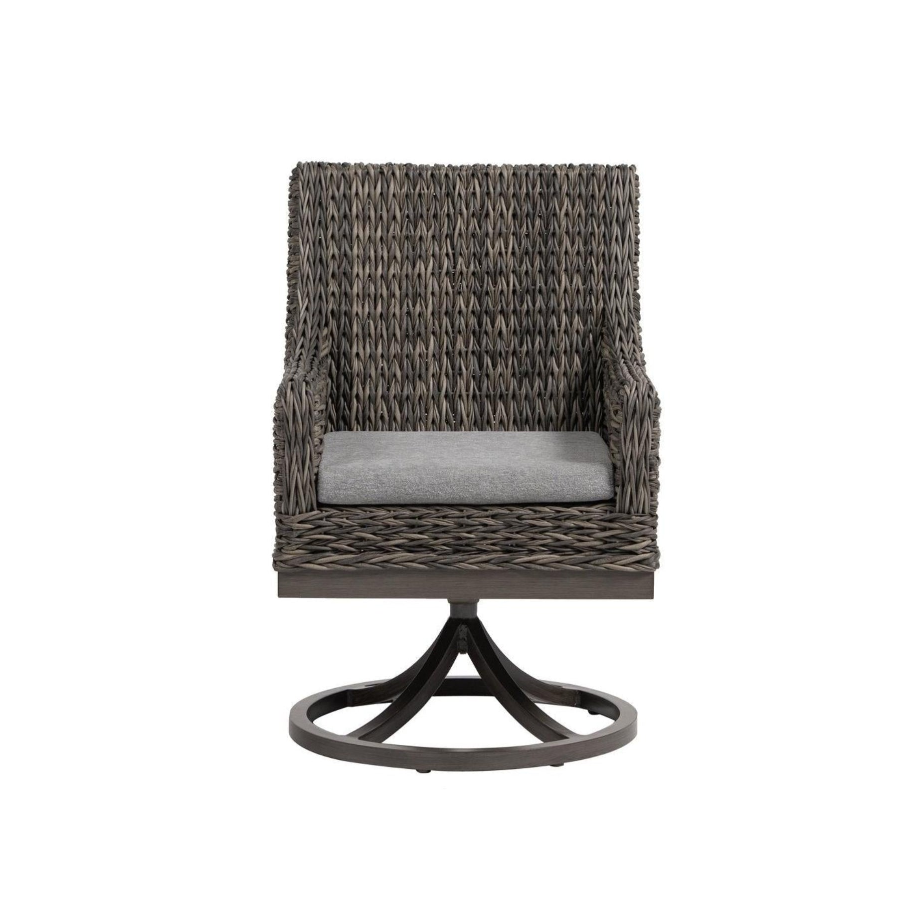 Ratana Boston Dining Swivel Rocking Arm Chair With Cushion – Pangaea Patio