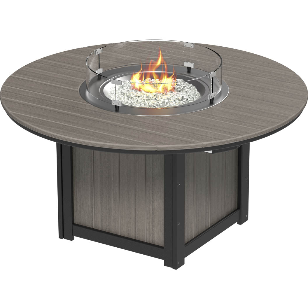 LuxCraft Lumin Fire Table 60" Round - Dining Height – Pangaea Patio