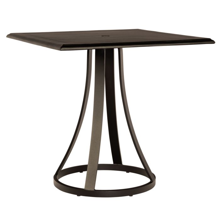 Woodard 36" Solid Cast Mainstreet Square Counter Height Umbrella Table ...