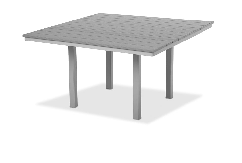 Telescope Casual 64" Square Rustic Table Top w/ Parsons Legs - Bar ...