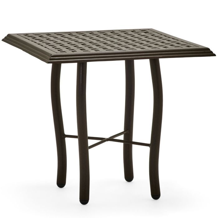 Woodard 22" Thatch Tribeca Square Side Table – Pangaea Patio