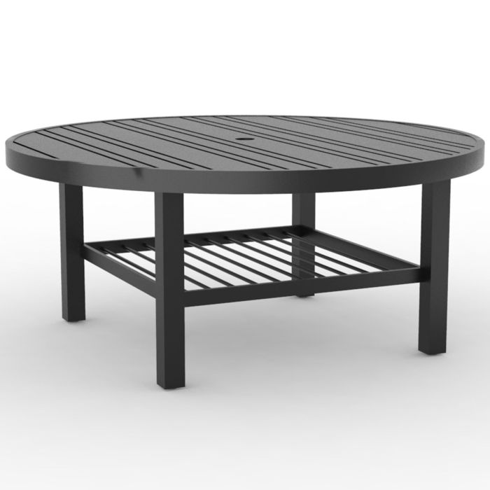 Woodard 48" Tri-Slat Round Coffee Table – Pangaea Patio